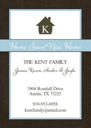 The Best Custom Moving Announcements - We've Moved Cards - New Address Card