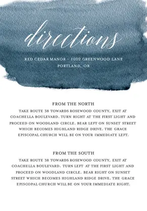 The Best Wedding Direction Card Templates