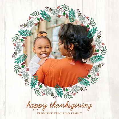 The Best Thanksgiving Photo Card Templates - Custom Thanksgiving Cards