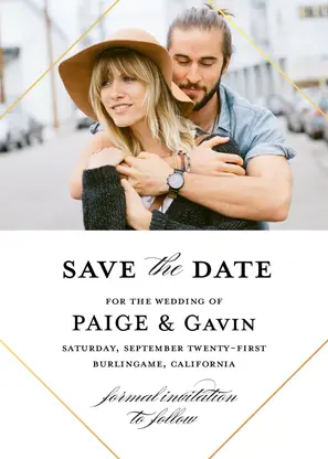 simple wedding invites