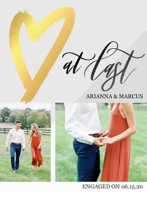 Custom Engagement Announcements Cards with Your Own Photos