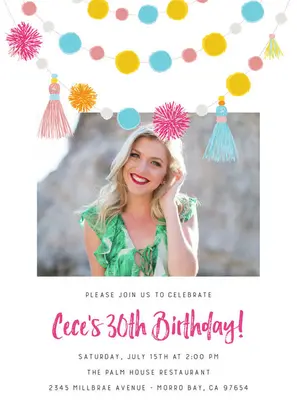 Custom Birthday Party Invitations for Girls - Mixbook