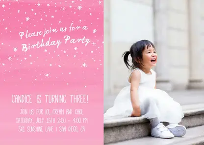Custom Birthday Party Invitations for Girls - Mixbook