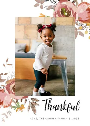 The Best Thanksgiving Photo Card Templates - Custom Thanksgiving Cards