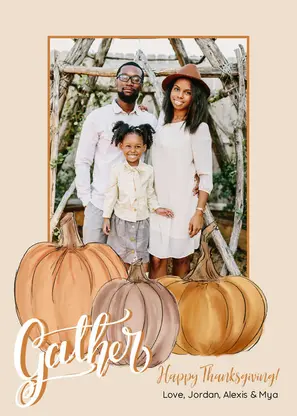 The Best Thanksgiving Photo Card Templates - Custom Thanksgiving Cards