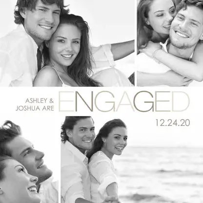 Custom Engagement Announcements Cards with Your Own Photos