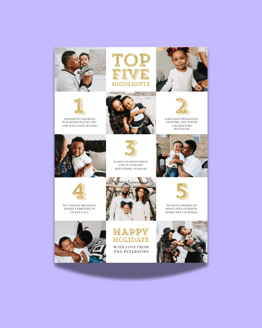 holiday report example